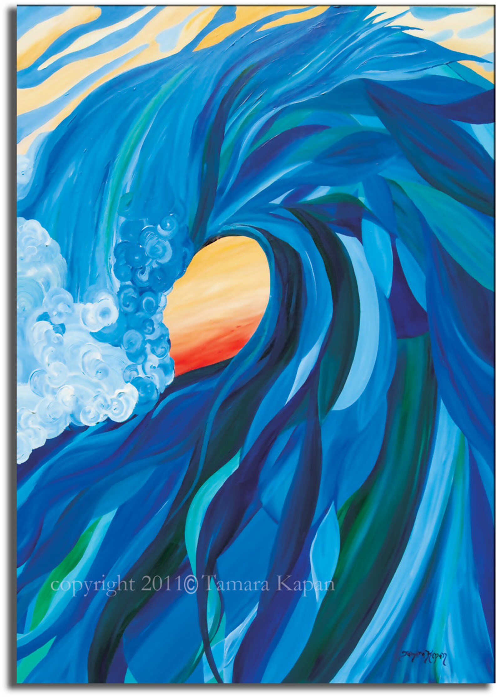Surf Art Ocean Decor// Abstract Wave Art Print by Tamara Kapan Titled ...