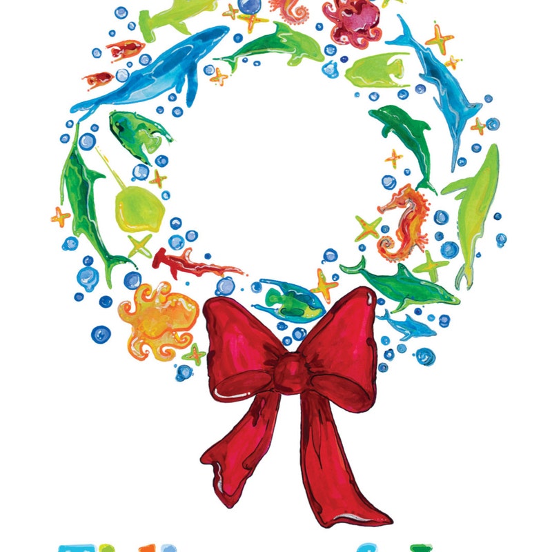 Tropical Christmas Card - Etsy