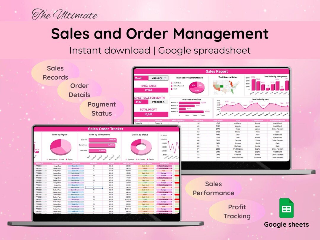 Ultimate Sales and Order Tracker Profit Analysis Sales Management Small ...