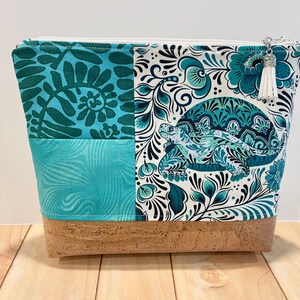 Turtle Zipper Pouch, Tula Pink Fabric, Turtle Pouch, Turtle Lover Gift ...