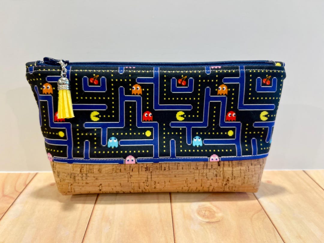 Pac Man Zipper Pouch, Gamer Pouch, Pac Man Pencil Case, Pac Man Retro ...