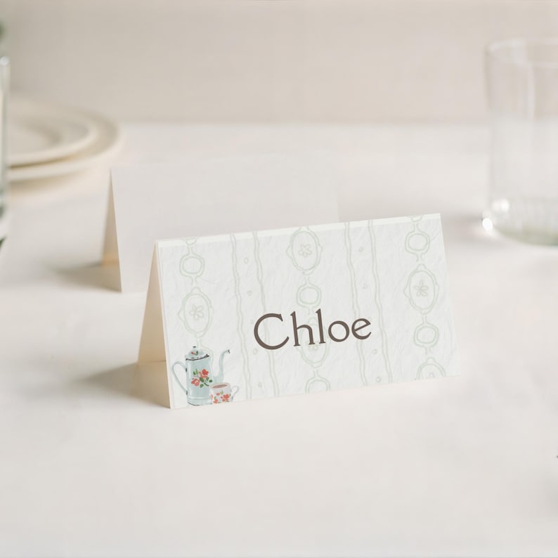 Mahjong Place Cards Printable | Cottage Core Brunch Decor (editable in ...