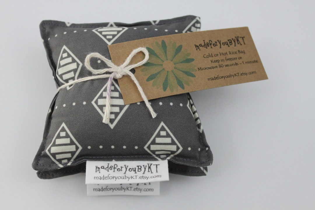Hand Warmer Rice Bag Set: Hot Cold Therapy Pack (4x4 Inches) - Etsy