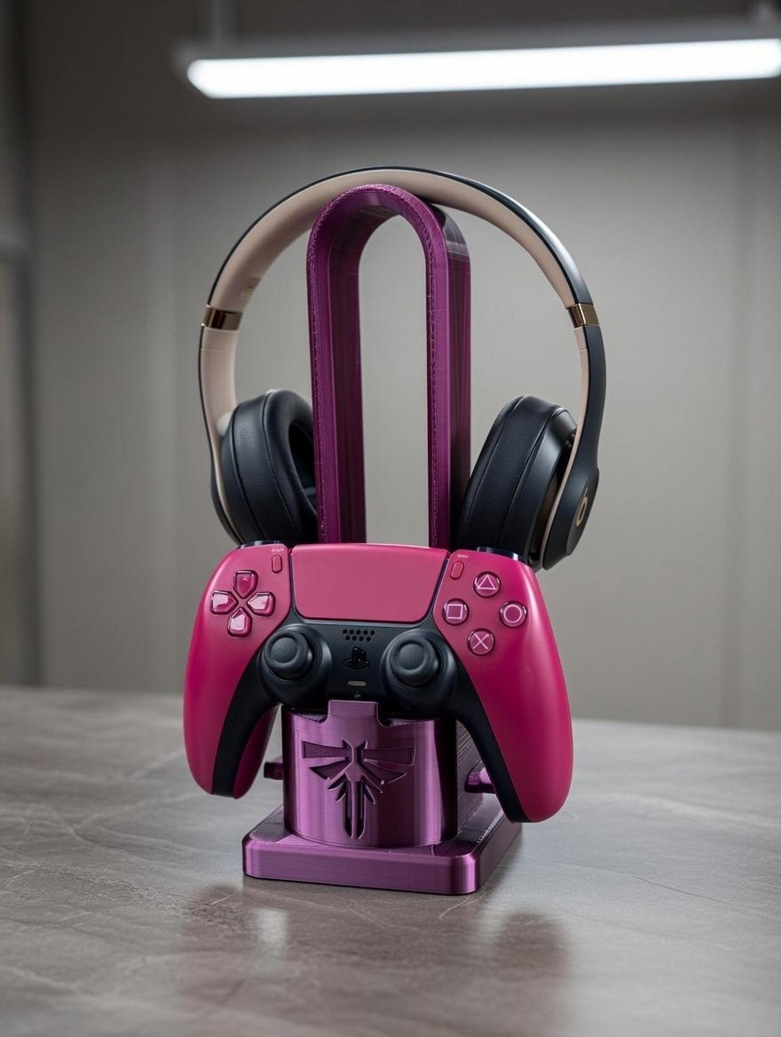 Headphone & Controller Stand | Gamer Desk Organizer | PS5 / Xbox Holder ...