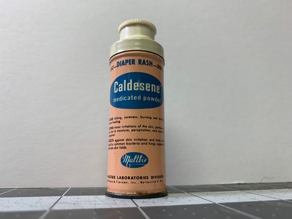 Vintage 1950s Caldesene Medicated Powder Can | Etsy