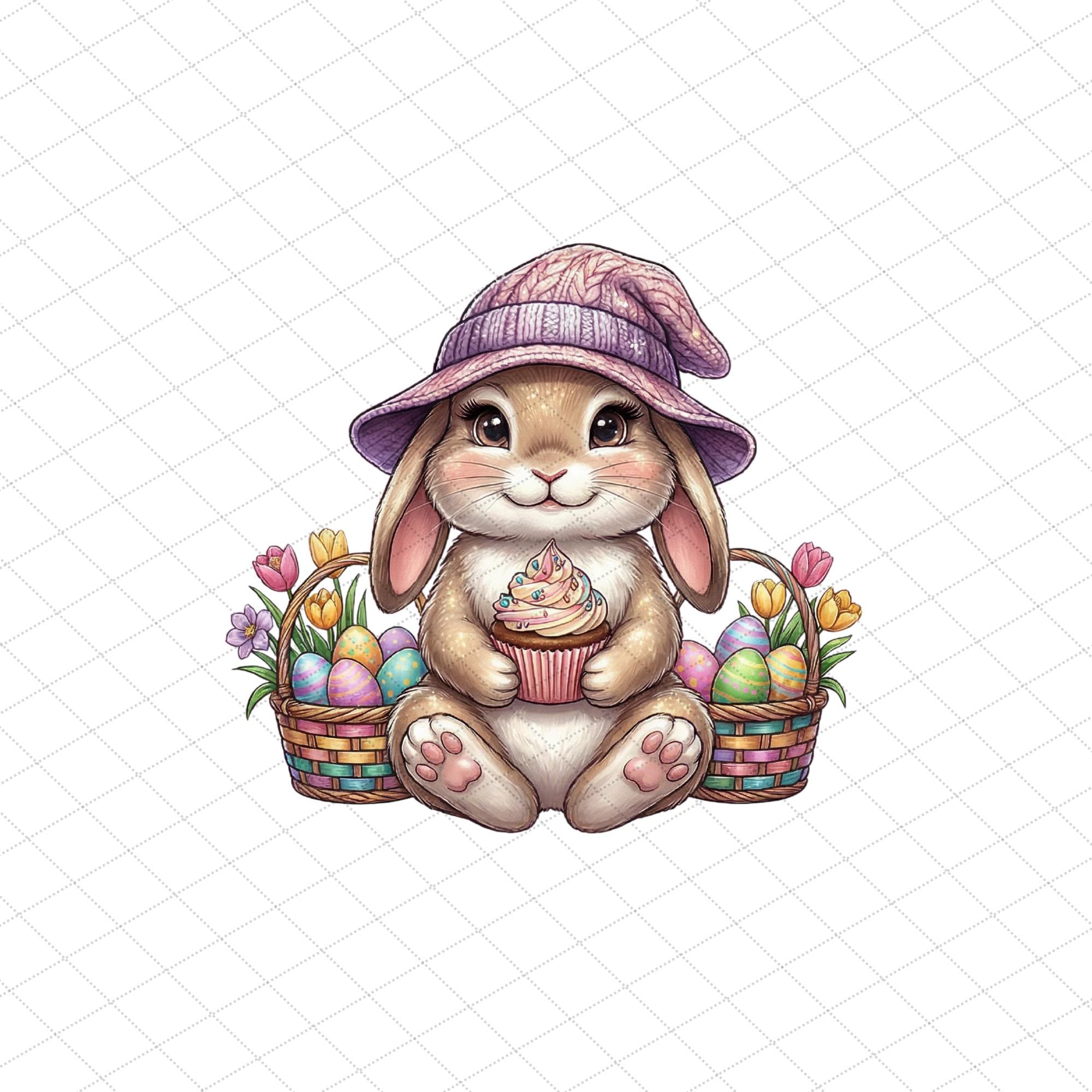 20 PNG Easter Bunny Clipart Bundle: Glitter Graphics (digital Download ...