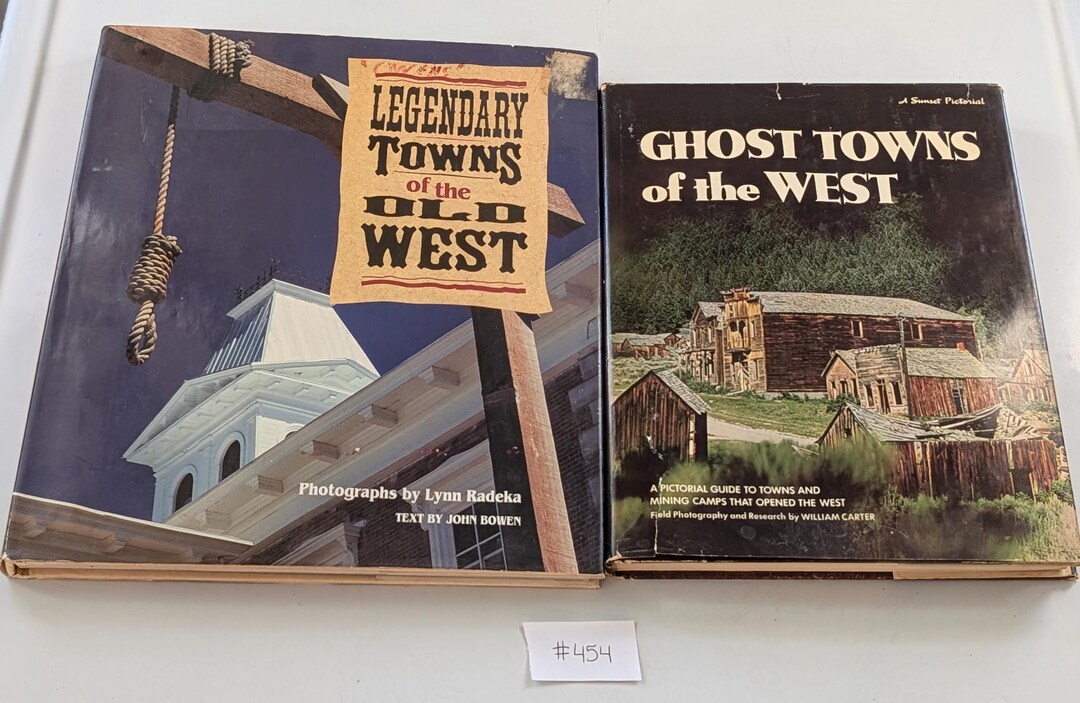 Vintage Old West Books Ghost Towns of the West 1968 & Legendary Towns ...