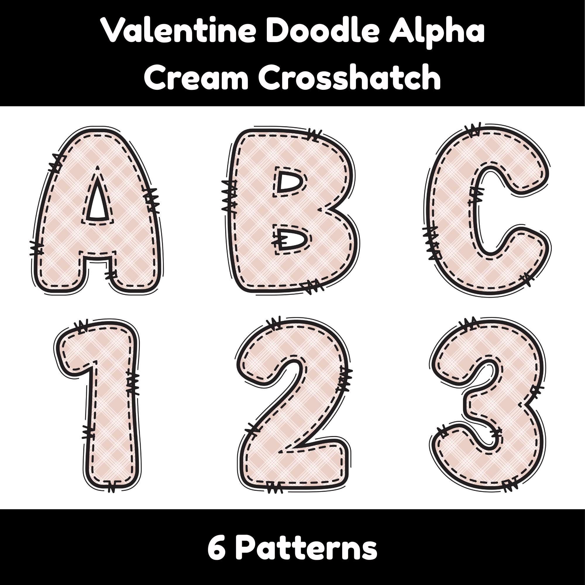 Valentine Doodle Font Mauve and Pink | Gnome Heart Clipart (digital ...