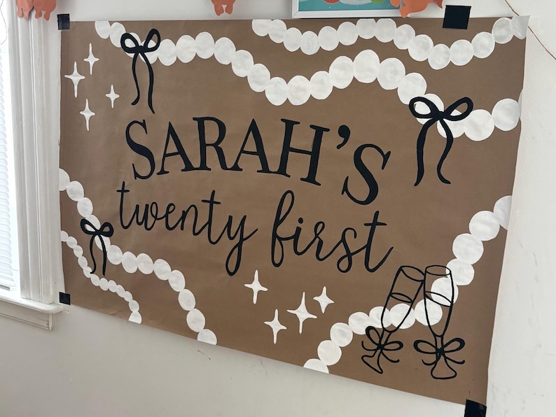 Custom Banners, Brown Paper, Hand Painted for Birthdays, Parties ...