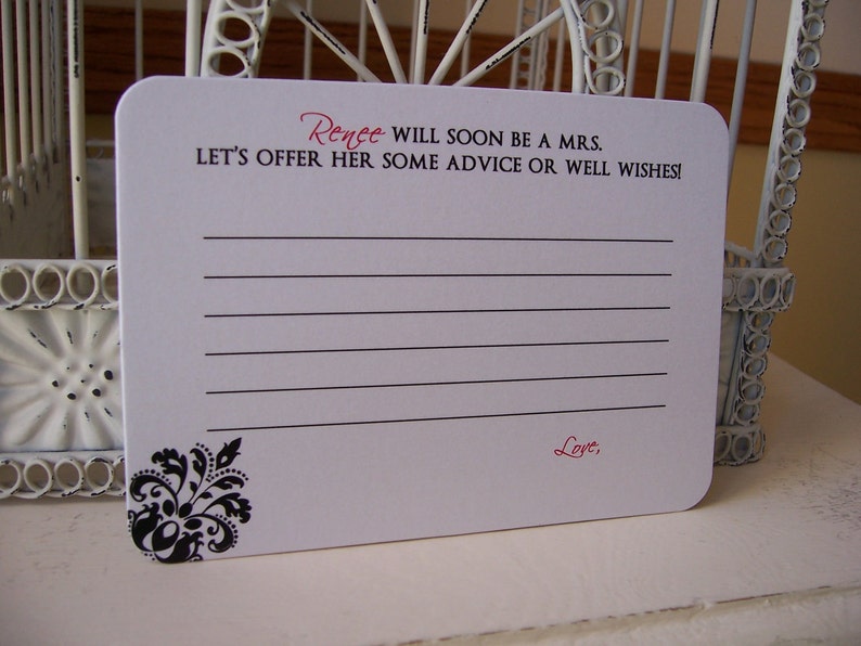 Customizable Advice Or Well Wishes Cards For Wedding Or Bridal Etsy customizable-advice-or-well-wishes-cards-for-wedding-or-bridal-etsy