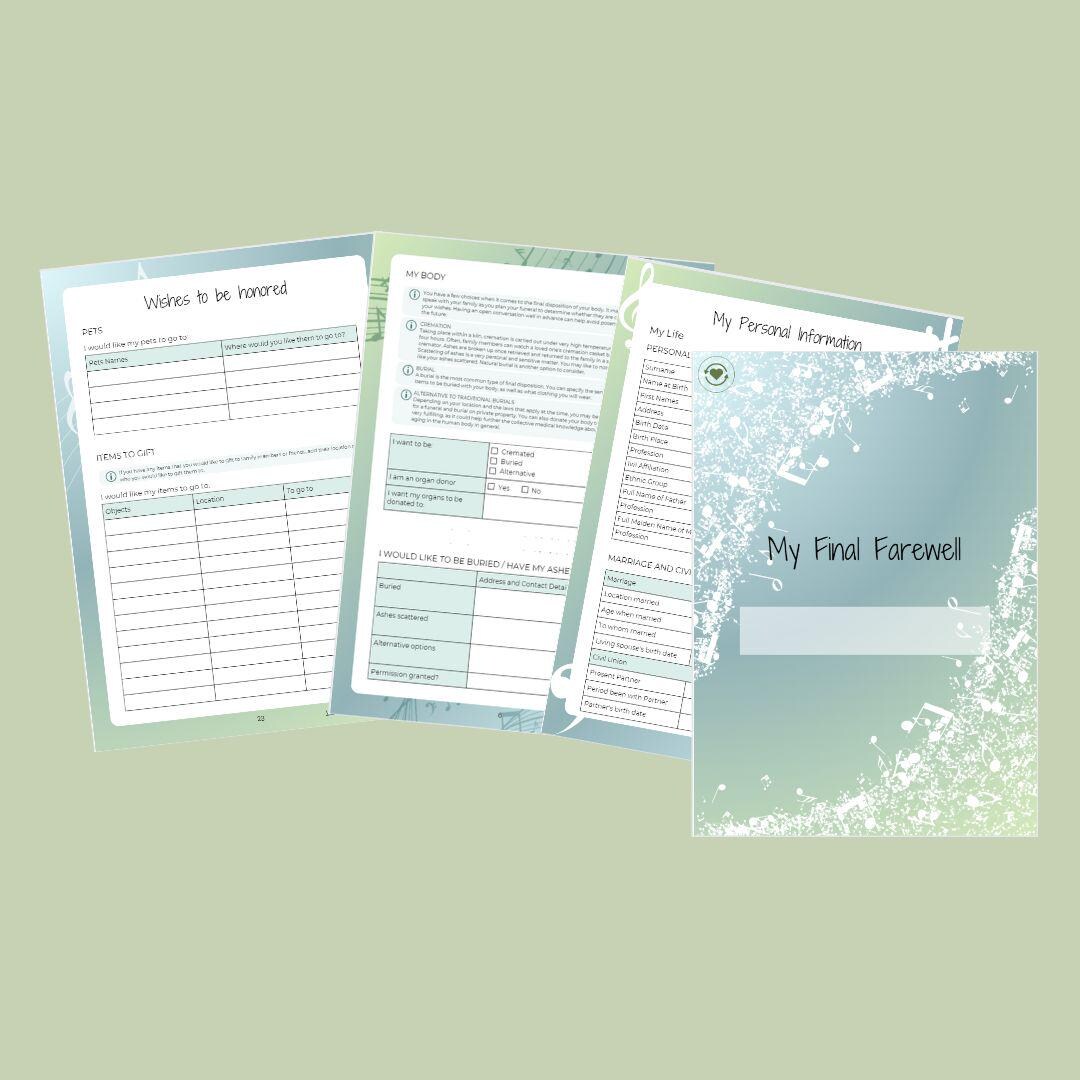 My Final Farewell™ Funeral Planning Booklet End of Life Planner ...