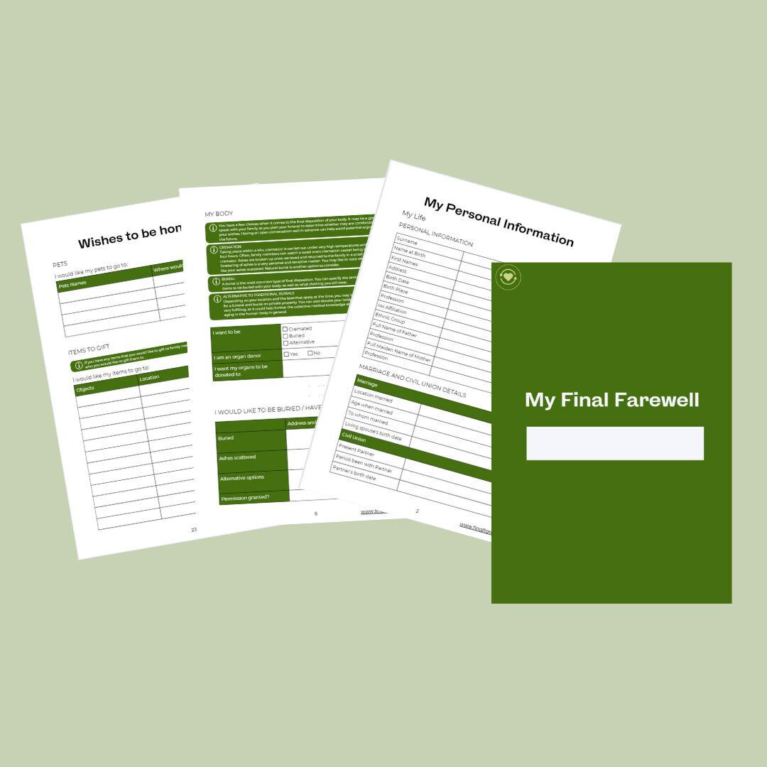 My Final Farewell™ Funeral Planning Booklet End of Life Planner ...