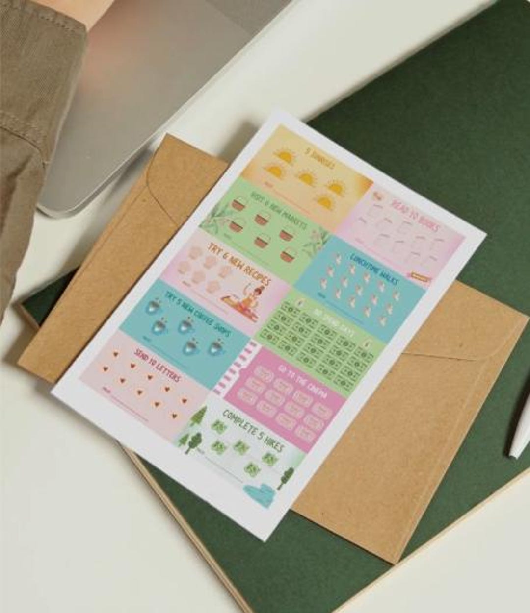 Printable Goals Punch Cards – Digital Download | Habit Tracker | New ...