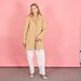 60s Beige Classic Minimal Coat Vintage Light Tan Button Jacket - Etsy