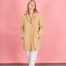 60s Beige Classic Minimal Coat Vintage Light Tan Button Jacket - Etsy