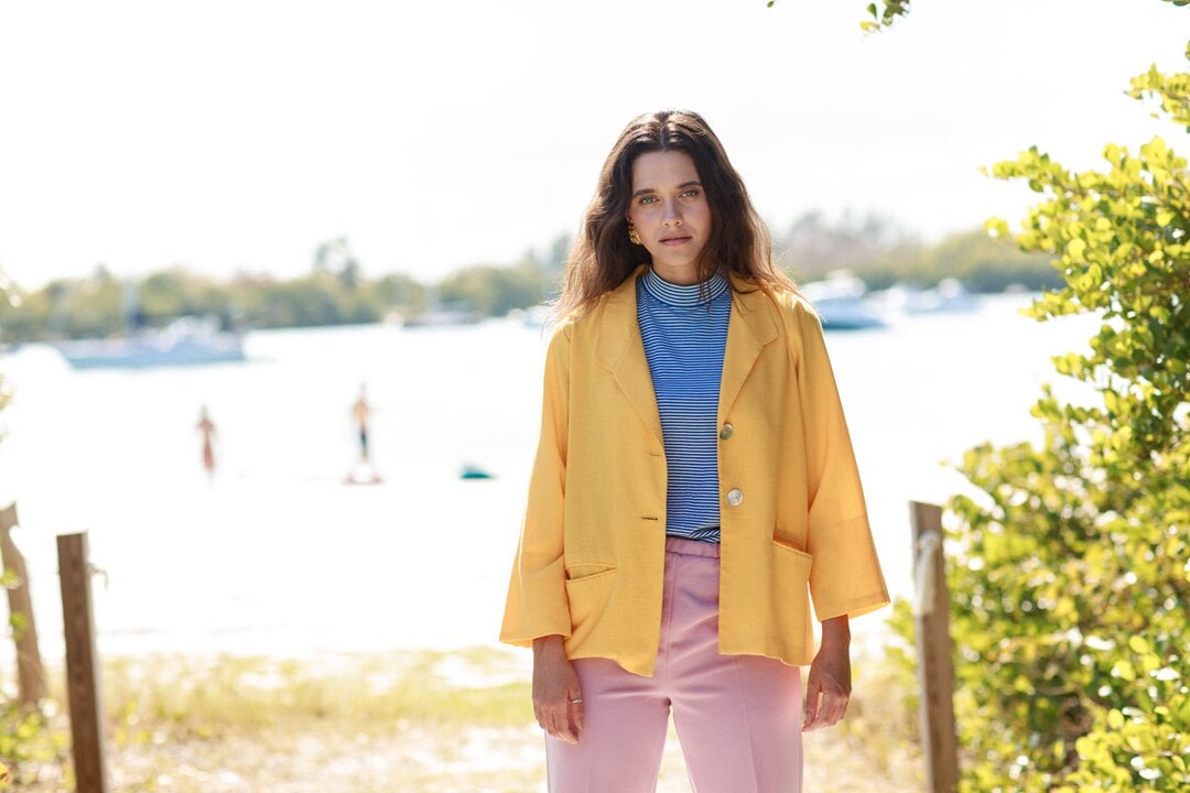 80s Bright Yellow Long Sleeve Blazer Vintage Oversize Pocket Jacket - Etsy