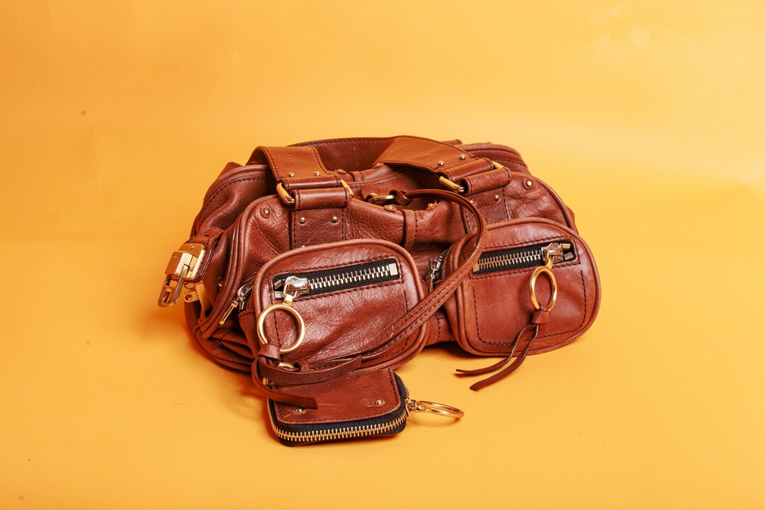 2000s Rich Brown Leather Multi-pocket Chloe Bag Vintage Handbag ...