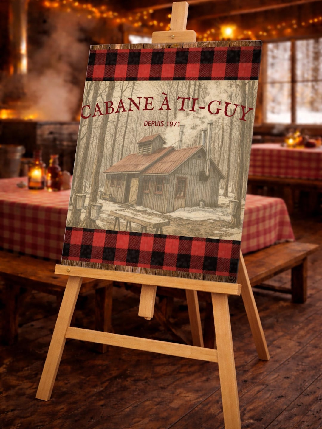 Sugar Shack Welcome Sign | Maple Syrup Party Decor | Editable Canva ...