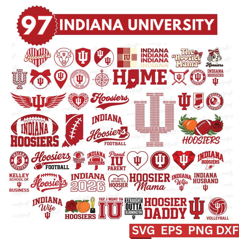Iu Svg Hoosiers - Etsy