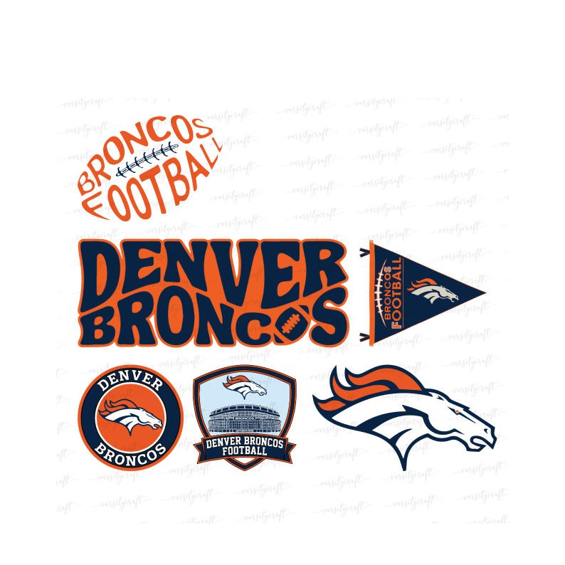 Broncos SVG Bundle: Denver Football, Sports Team (SVG & PNG) - Etsy