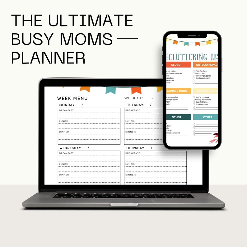 Busy Moms Planner Printable | Mom Organizer | Family Planner | Daily ...