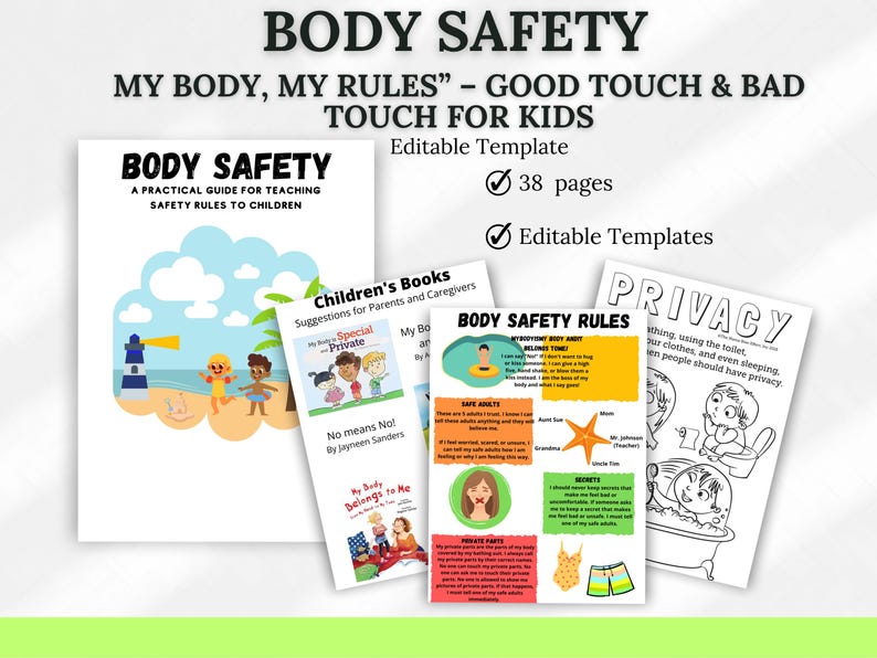 Body Safety for Kids | My Body My Rules | Good Touch Bad Touch ...