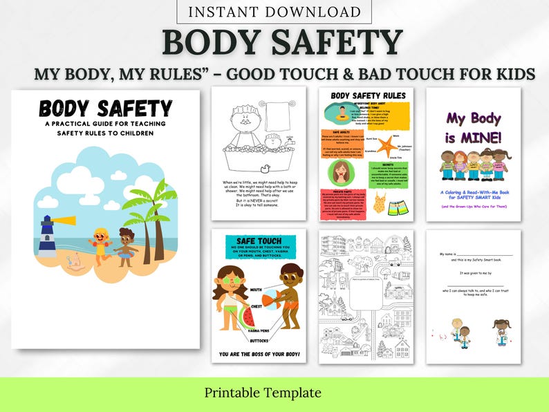 Body Safety for Kids | My Body My Rules | Good Touch Bad Touch ...