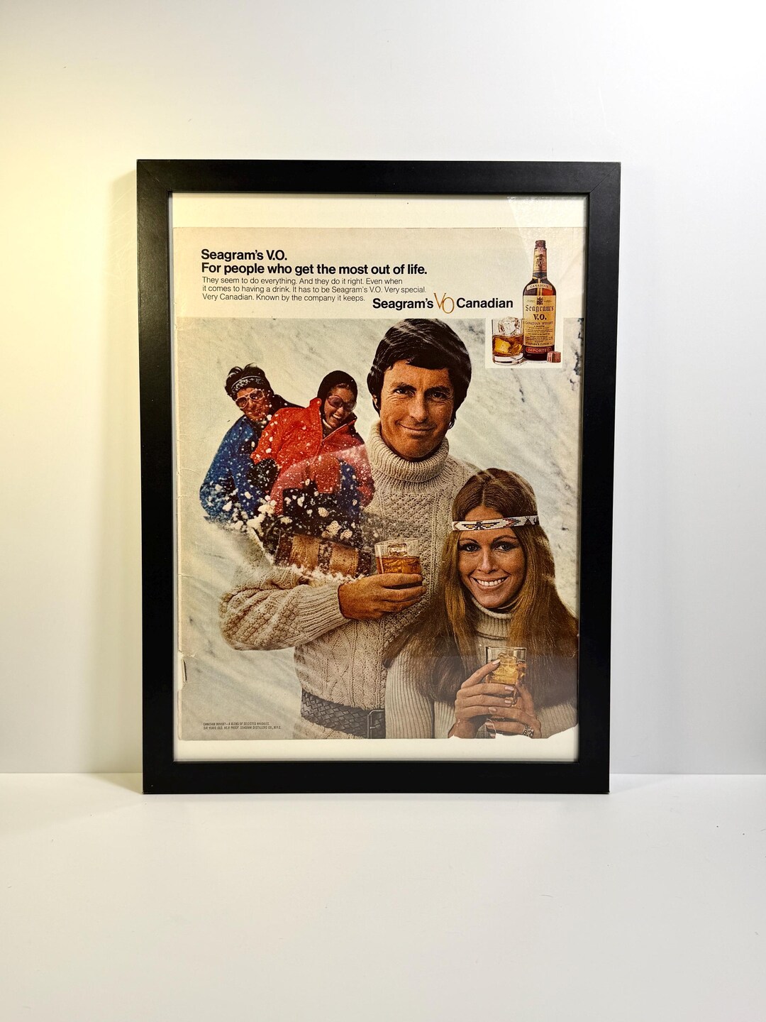 1971 Seagrams VO Whiskey Framed Magazine Ad • Retro Liquor ...