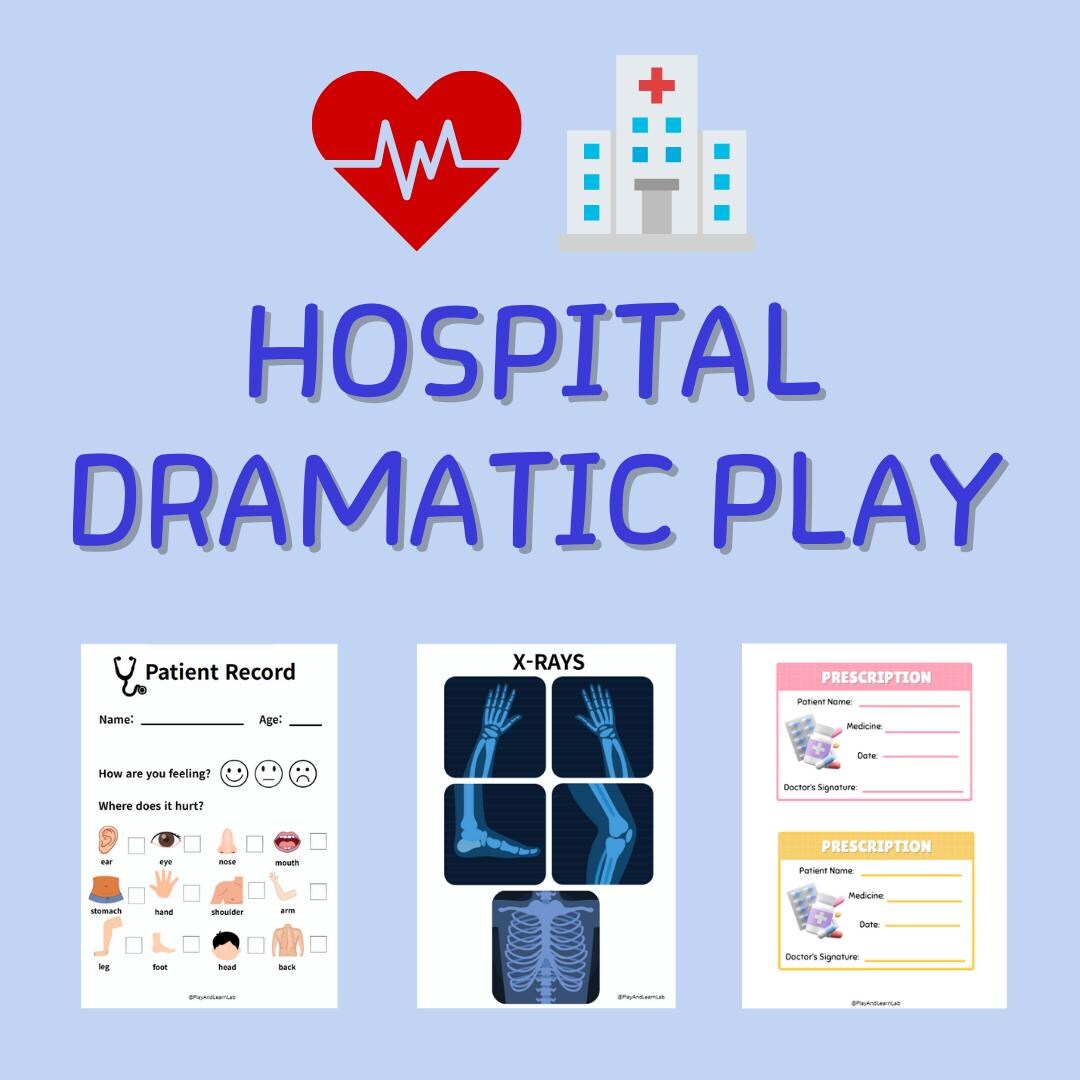 Hospital Dramatic Play, Doctor Pretend Play - Etsy
