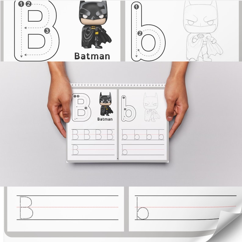 Superheroes Alphabet Tracing Workbook - ABC Letter & Name Practice ...