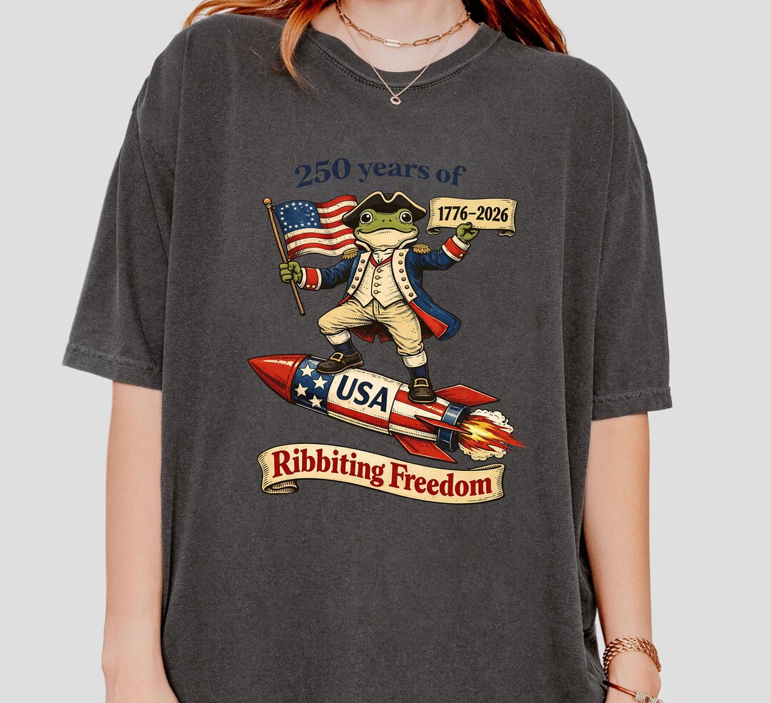 Retro Frog USA 250 Png Independence Day Png File, Sublimation Png ...