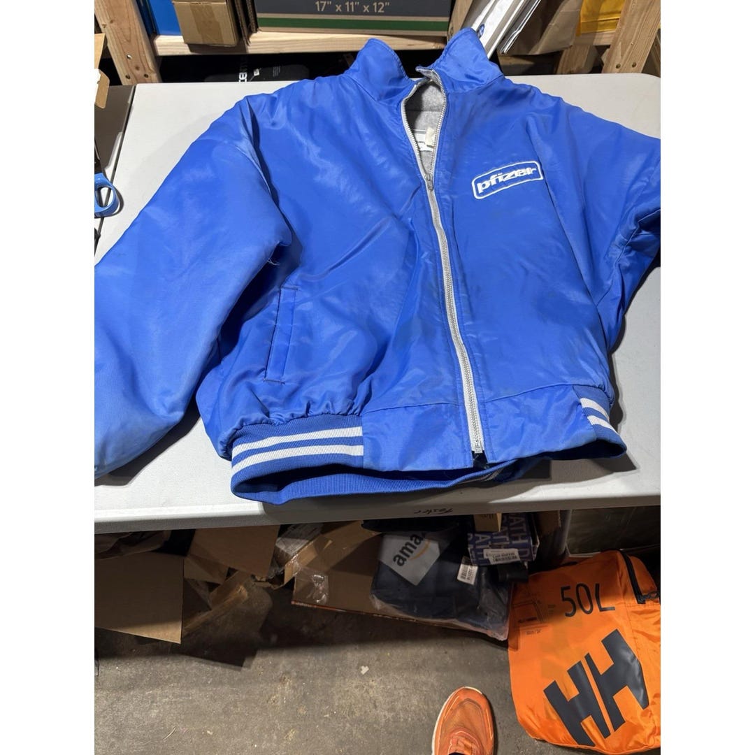 Vintage K-brand Pfizer Coat Blue XL - Etsy