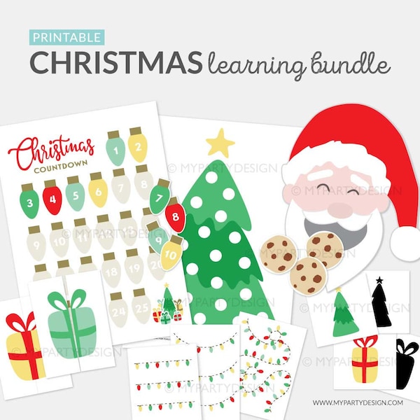 Christmas Calendar Printable - Etsy