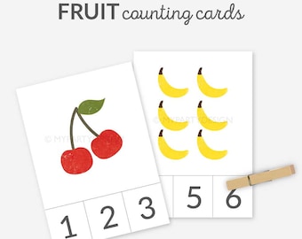 Counting Fruit - Etsy