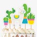 Llama Cake Topper, Alpaca and Cactus Cake Toppers, Llama Party ...