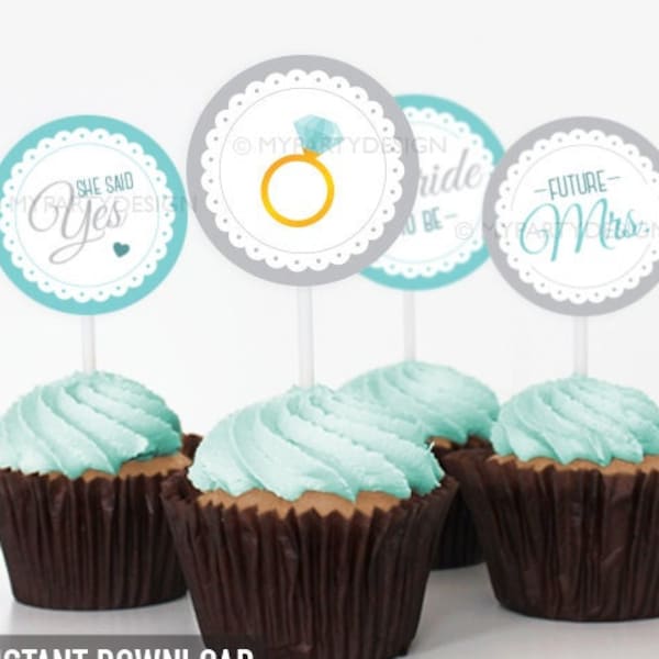 Printable Bachelorette Cupcake Toppers - Etsy