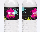 Slime Bottle Labels Slime Party Decorations Slimy Birthday - Etsy