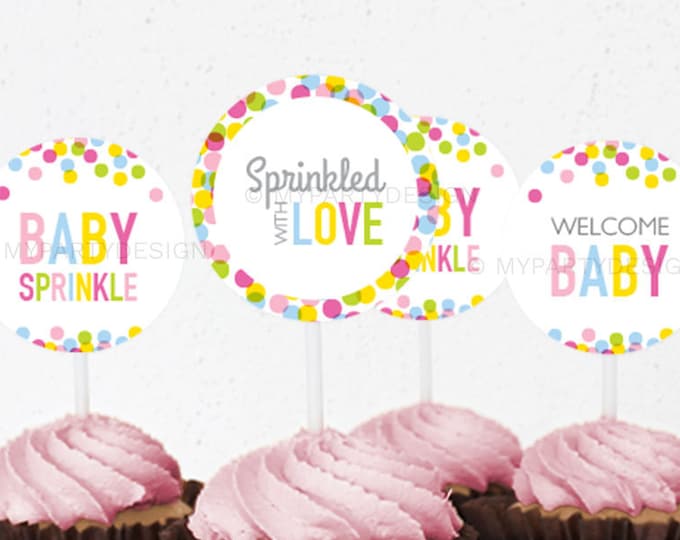 Baby Sprinkle Cupcake Toppers Baby Sprinkle Decorations Baby - Etsy