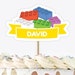 Building Blocks Cake Topper, Building Bricks Party Centerpiece, Unisex ...