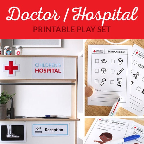 Doctor Dramatic Play Set Hospital or Doctor's Practice - Etsy