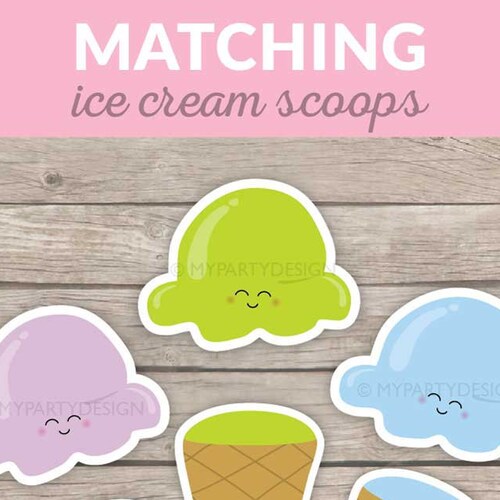 Ice Cream Counting Activity Printable Game for Toddlers and - Etsy