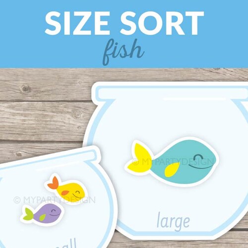 Fish Size Sorting Game Printable Activity for Toddlers and - Etsy