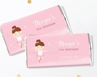 Tutu Cute Ballerina Candy Bar Wrapper Ballet Birthday Party - Etsy