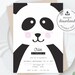 Printable Panda Invitation, Panda Birthday Party Invite, 1st Birthday ...