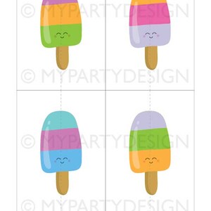 Ice Block Matching Patterns Puzzle, Ice Cream Game, Printable Activity ...