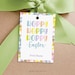 Hoppy Hoppy Easter Tag, Happy Easter Favor Gift Tags for Easter Basket ...