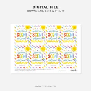 Scent-sational Summer Gift Tag, Soap Candle Fragrance Gift for Teacher ...