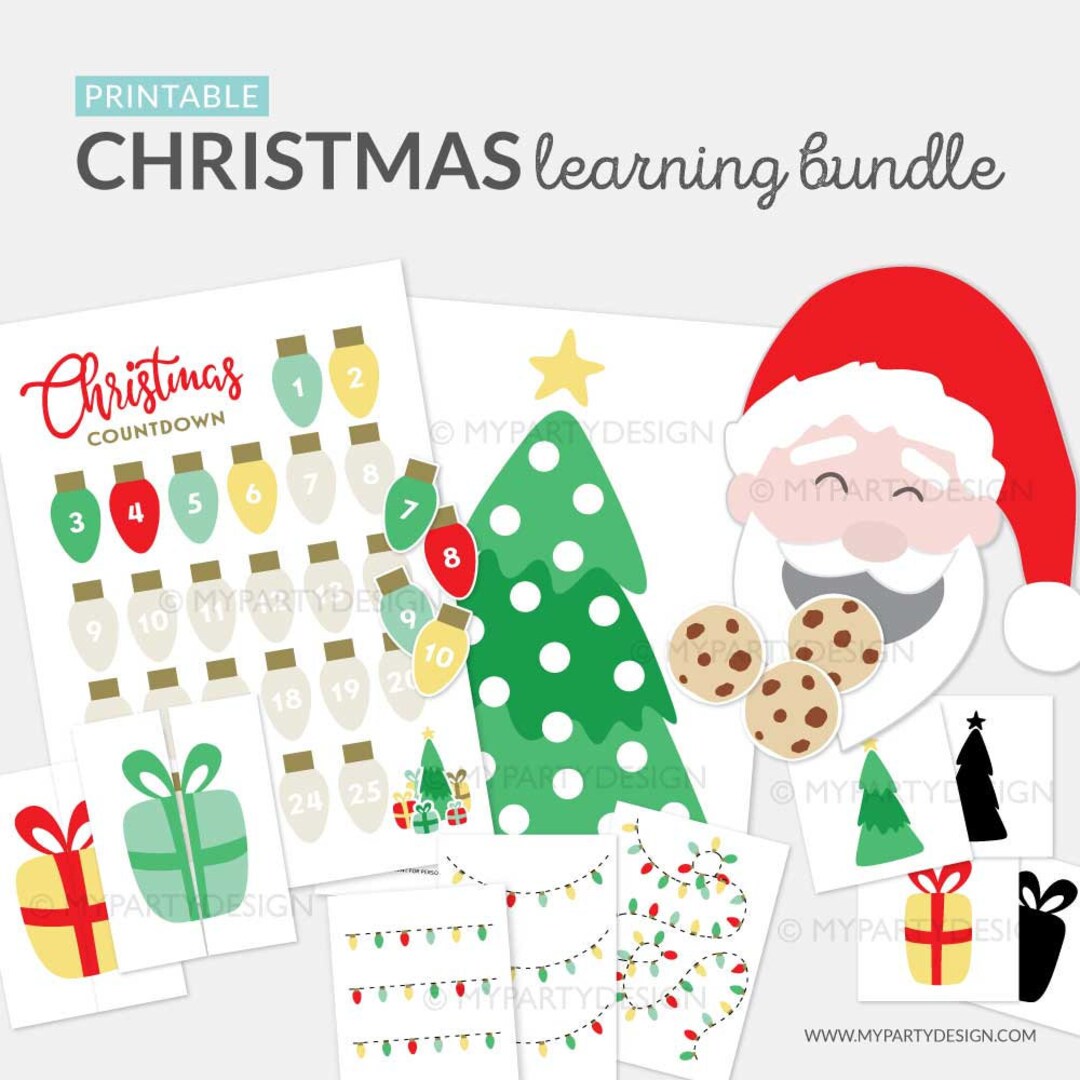 Christmas Activities Bundle, Printable Christmas Learning Pack for Kids ...