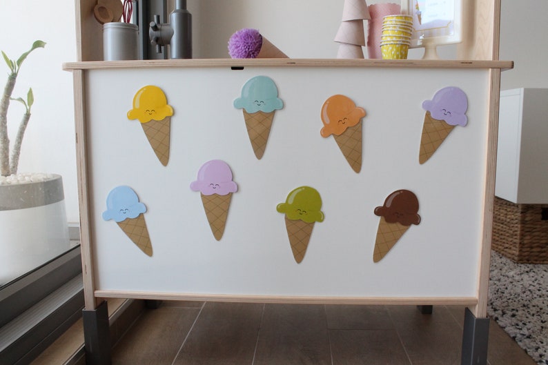 Ice Cream Shop Dramatic Play Set, Pretend Play Ice Cream Parlor ...