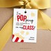 Popcorn Back to School Class Gift Tag, Poppin With Excitement, First ...